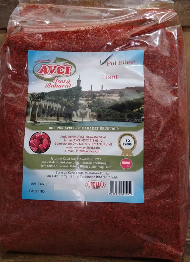 ACI Urfa Ev Yapımı Kırmızı pul biber 5 kg - Avcı İsot - Yöresel ...